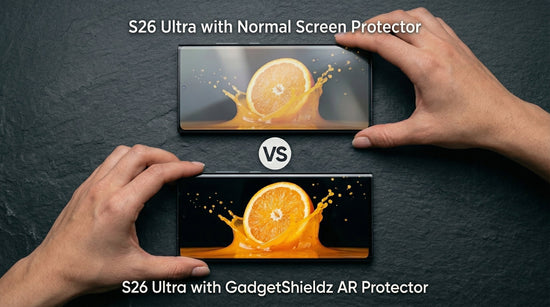 anti reflective Glass vs Normal Glass Screen Protector for the Samsung ...